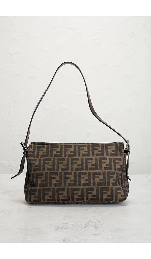 FWRD RENEW Fendi Zucca Monogram Shoulder Bag