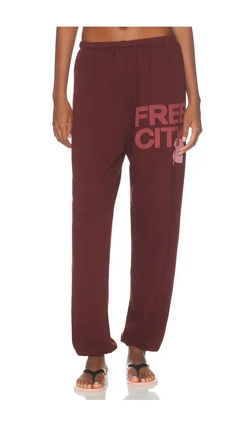 FREECITY Large Sweatpant In Rusty In . Also - Rust