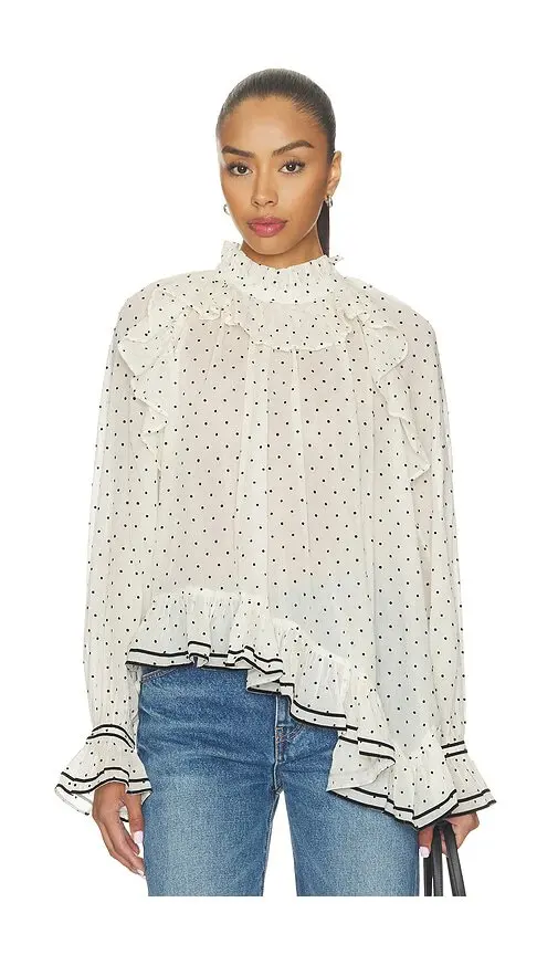 Ulla Johnson Marcella Longsleeve Cotton Blouse