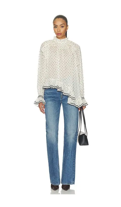 Ulla Johnson Marcella Longsleeve Cotton Blouse