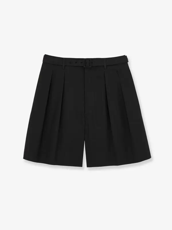 Saint Laurent Certified Cotton Shorts - Black