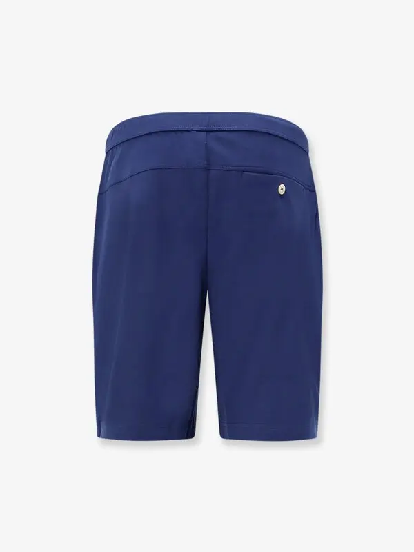 Brunello Cucinelli Cotton Bermuda Shorts With Contrasting Logo