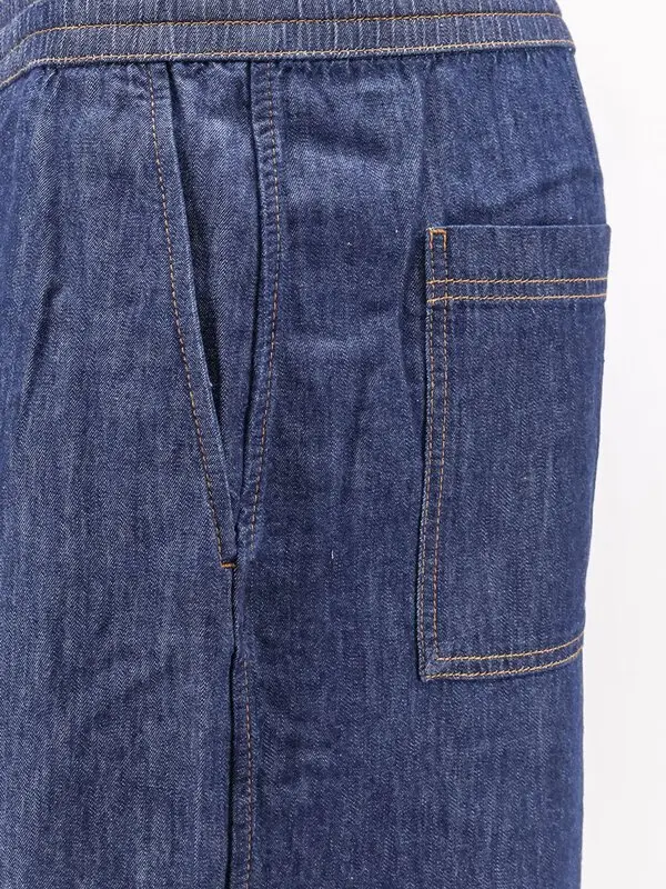 Loewe Cotton Bermuda Shorts With Anagram Logo On The Back