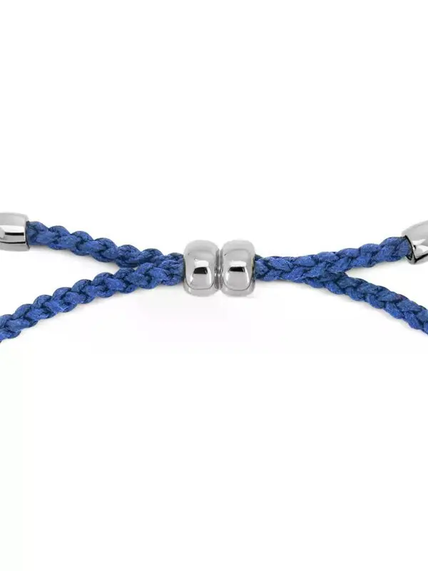 Monica Vinader Oval Cord Diamond Bracelet - Blue