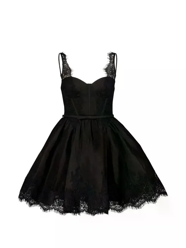 Zimmermann Valiant Lace-trim Mini Dress - Black