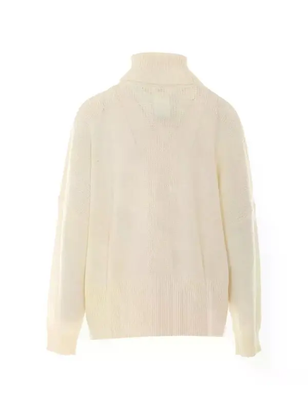 Liu Jo Wool-blend Turtleneck With Button Detailing