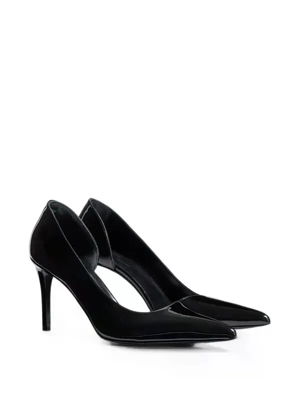 Khaite Jett D'orsay Pumps In Patent Leather - Black