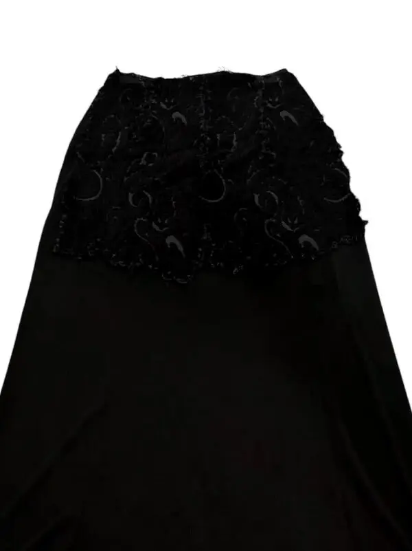 MAISON MARGIELA Lace Overlay Paisley Midi Skirt