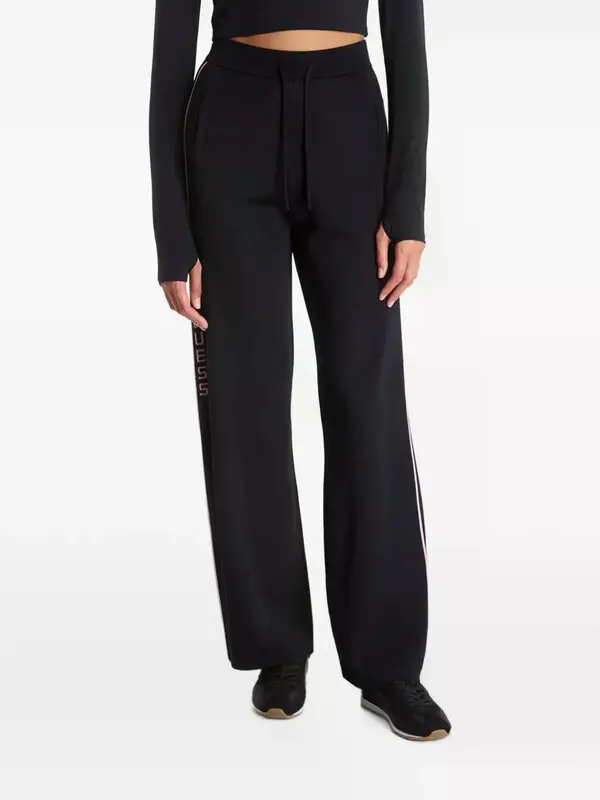 Guess Logo-embroidered Side-stripe Track Pants