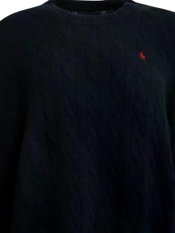 Polo Ralph Lauren Cable-knit Logo Embroidered Dress