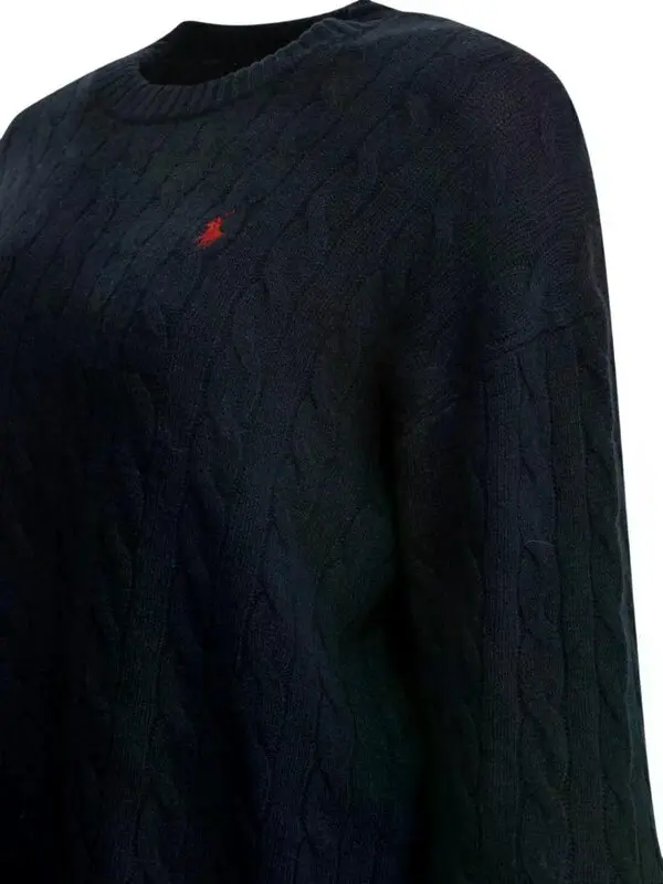 Polo Ralph Lauren Cable-knit Logo Embroidered Dress
