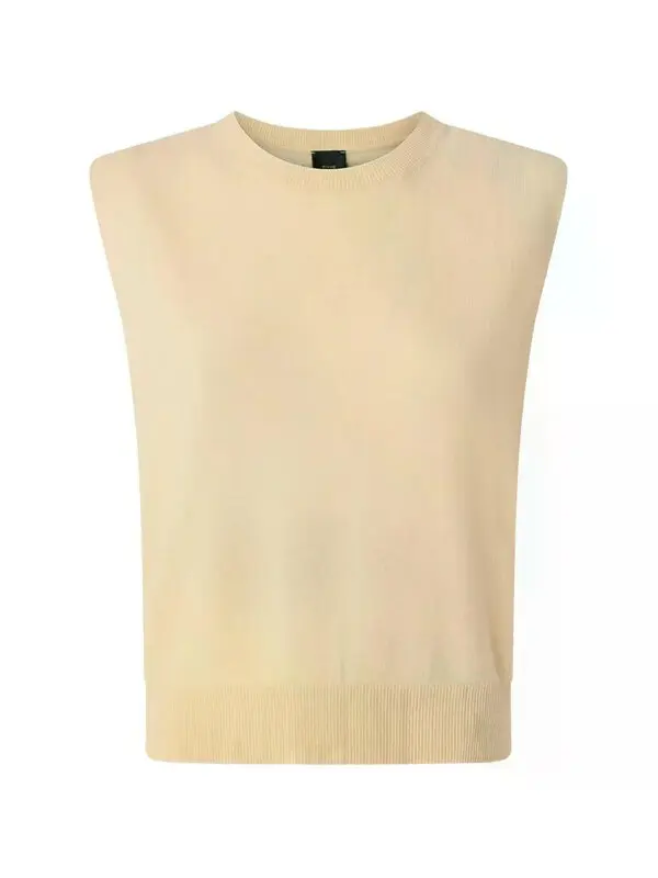 Pinko Crew-neck Sleeveless Sweater - Neutrals