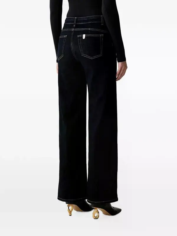 Liu Jo Logo Plaque Wide-leg Jeans - Blue