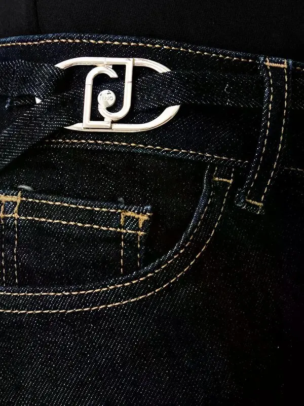 Liu Jo Logo Plaque Wide-leg Jeans
