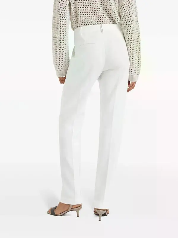 Brunello Cucinelli Cotton Tailored Straight Trousers