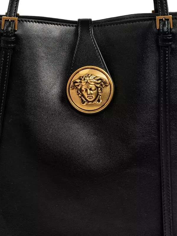 Versace Medusa Leather Tote Bag