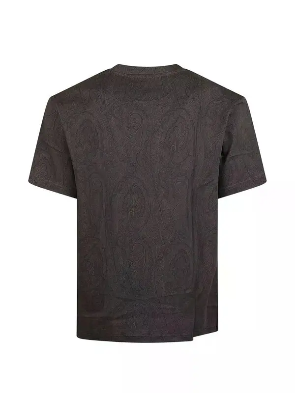 Etro Paisley-print Logo-embroidered T-shirt