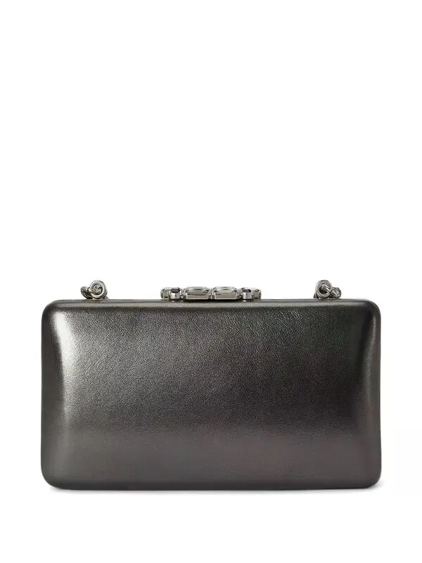 Ralph Lauren Franki Metallic Leather Clutch Bag