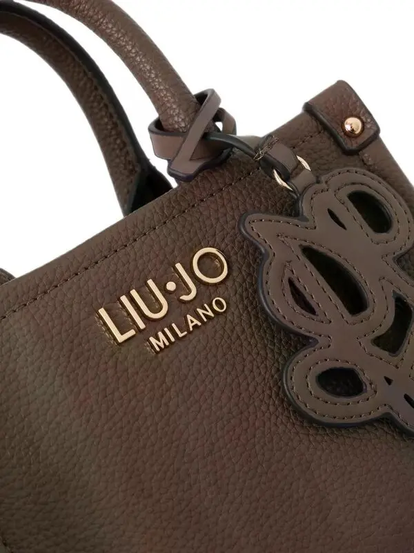Liu Jo Grained-effect Logo-charm Satchel Bag