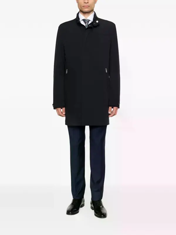 Corneliani High-neck Zip-pocket Coat