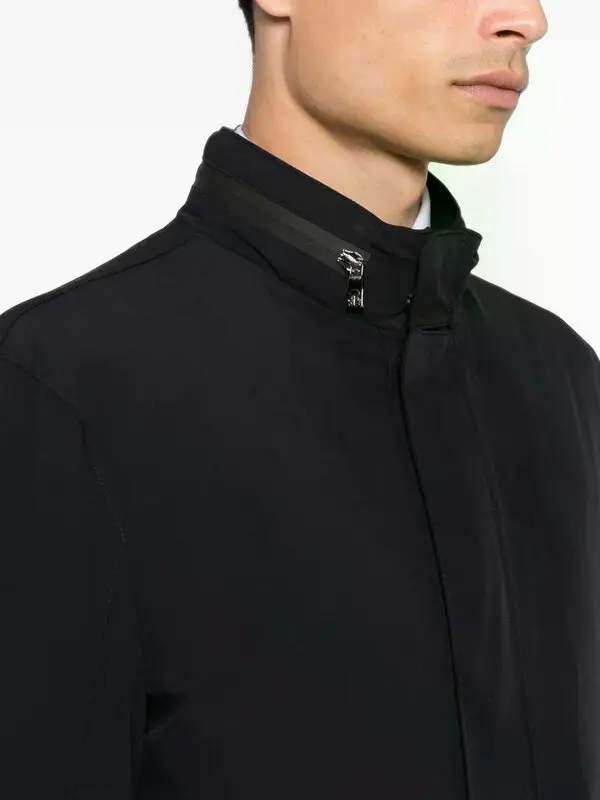 Corneliani High-neck Zip-pocket Coat