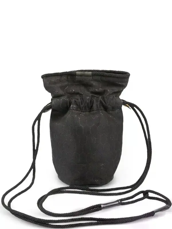 Dior 1980s Monogram Basket Bag - Black