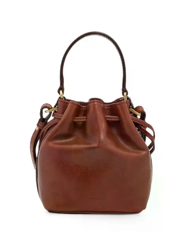 THE BRIDGE Mini Story Leather Drawstring Bucket Bag