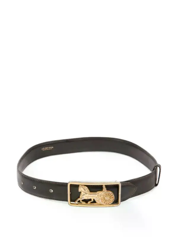 Celine 1970s Caleche Leather Belt
