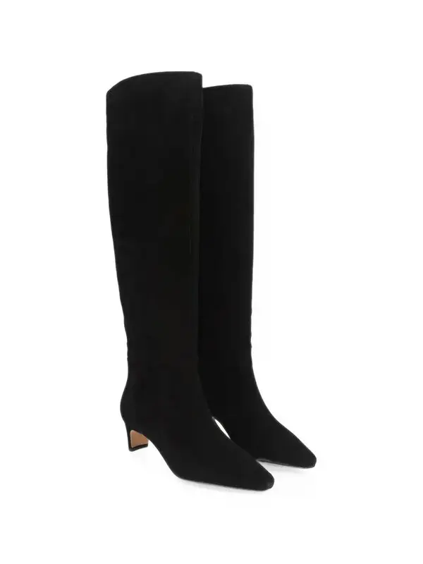 Kurt Geiger Ascot Knee High Suede Block Heel Boots