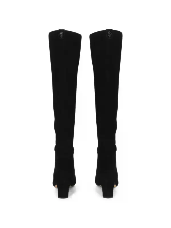 Kurt Geiger Ascot Knee High Suede Block Heel Boots