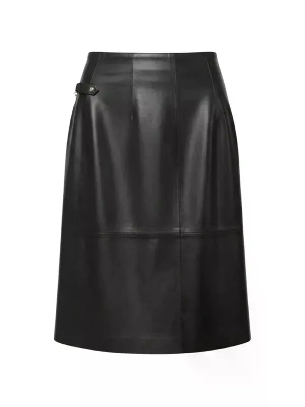 John Richmond Paneled Midi Skirt With Ring Detail