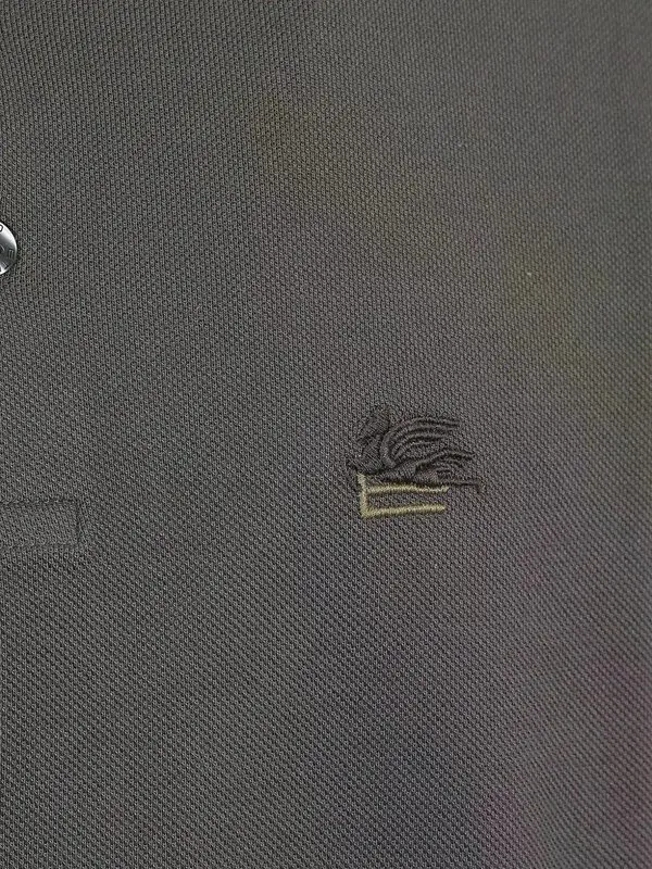 Etro Logo-embroidered Piqué Polo Shirt