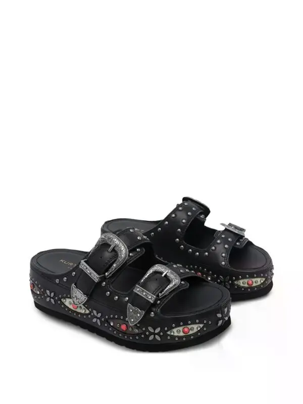 Kurt Geiger Stud-embellished Buckle-fastening Sandals