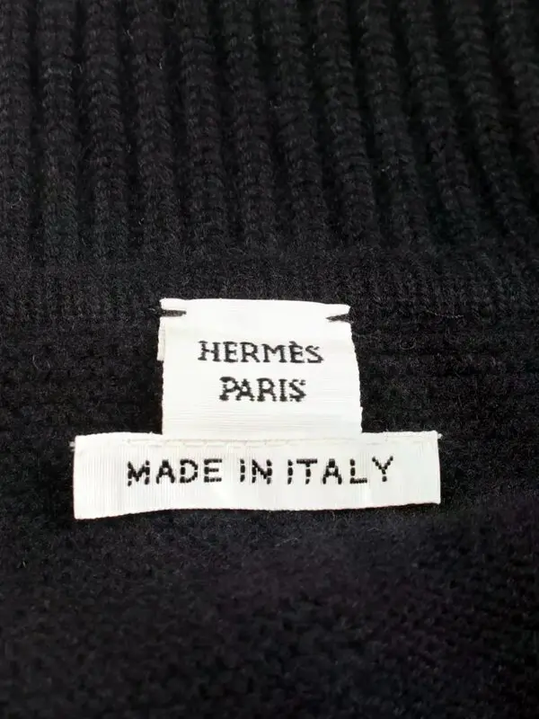 Hermès H Jacquard V-neck Sweater