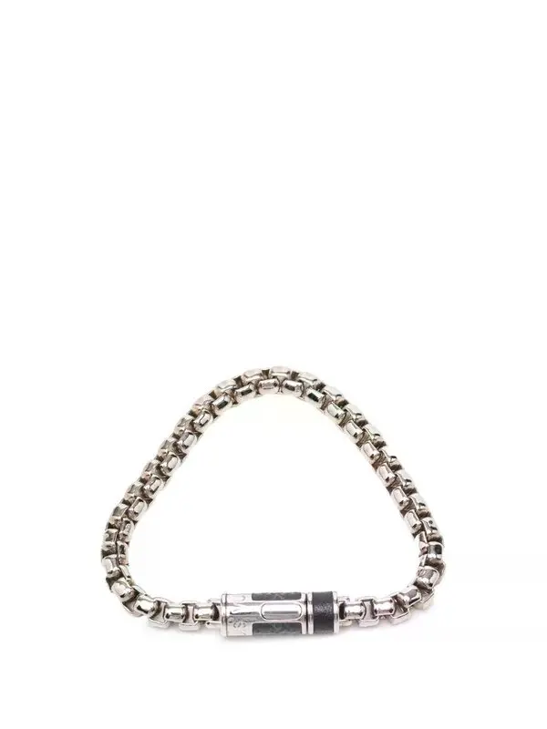 LOUIS VUITTON 2019 Brass Monogram Eclipse Chain Bracelet Costume Bracelet - Silver