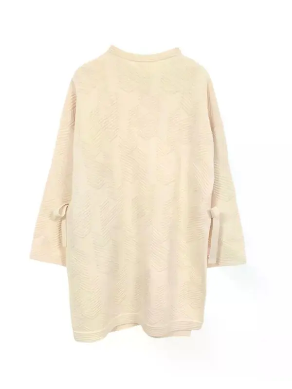 Hermès H Pattern Knit Poncho Coat