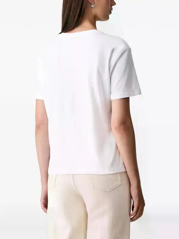 Liu Jo Printed T-shirt With Crystal Embellishment
