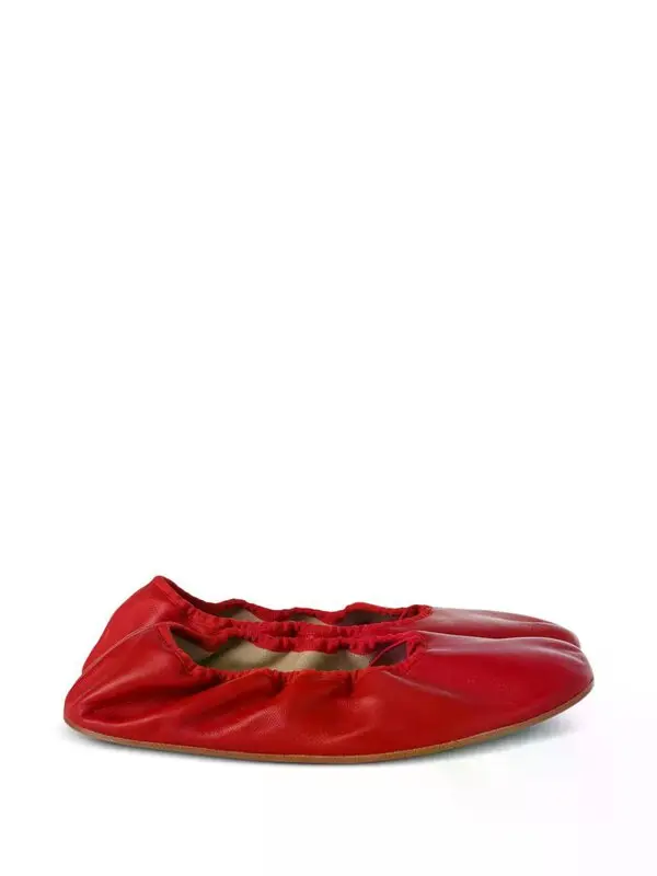 THE ROW Round Ballet Flats - Red