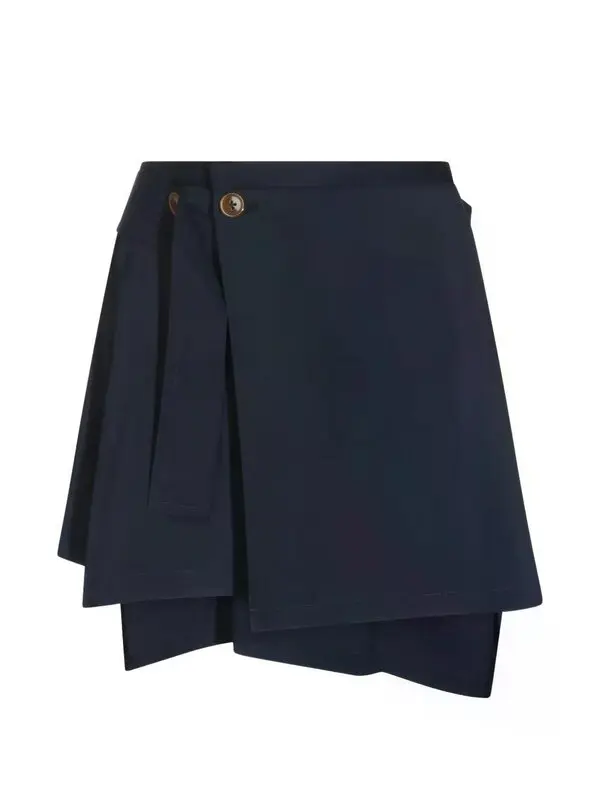 VIVIENNE WESTWOOD Asymmetric Layered Mini Skirt - Blue