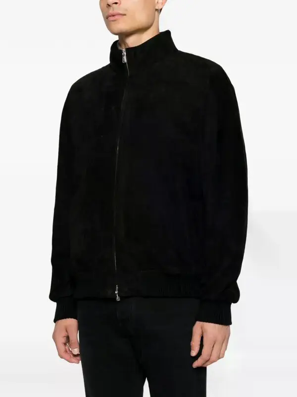 MANDELLI Suede Bomber Jacket
