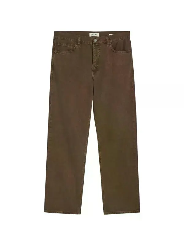 FRAME Relaxed Straight-leg Jeans - Brown