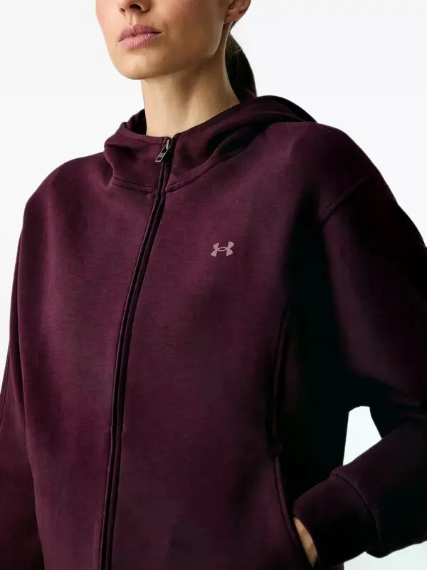 Under Armour Unstoppable Fleece Zip-up Hoodie With Logo Print
