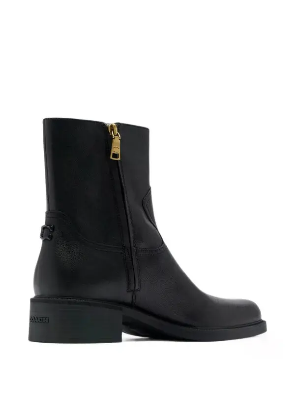 COACH Logo-plaque Ankle Boots