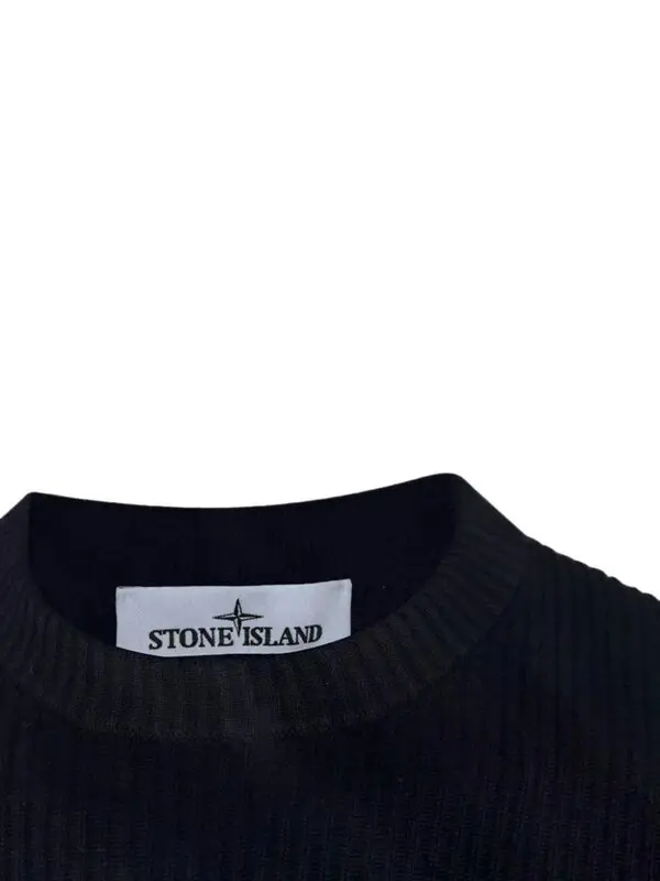 Stone Island Ribbed-knit Logo-patch Sweater