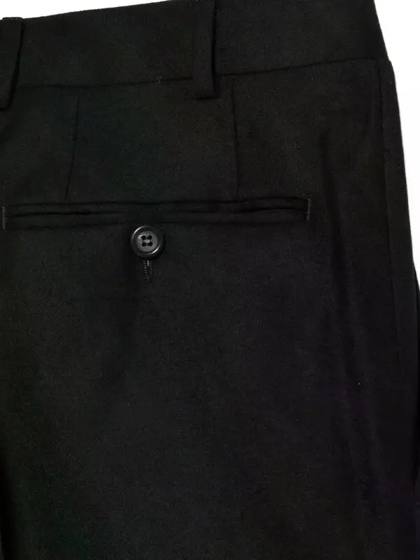 Canali Pressed Crease Trousers - Black