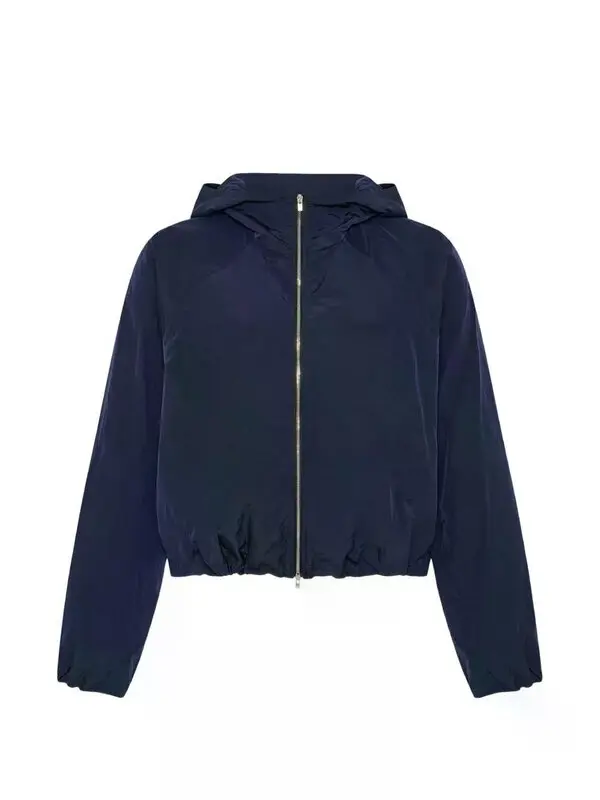 Another Tomorrow Hooded Zip-up Jacket - Blue