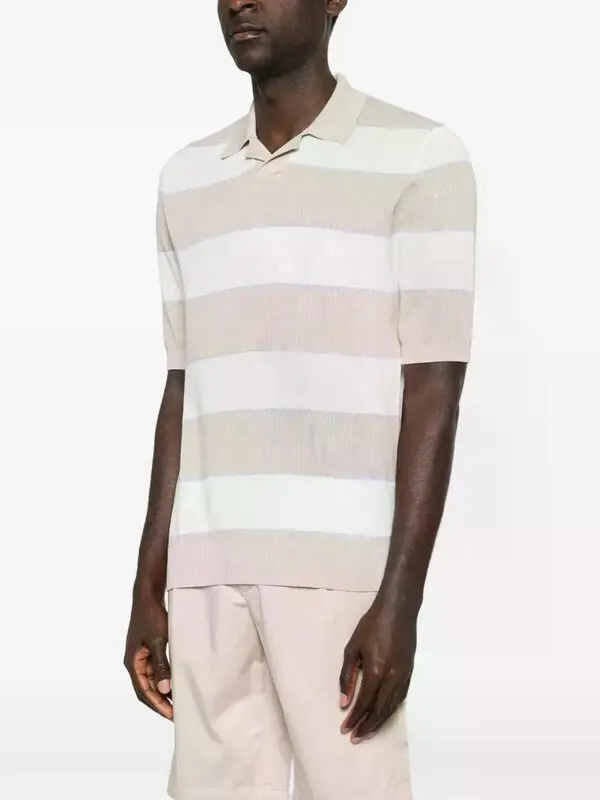 Eleventy Striped Short-sleeve Knitwear