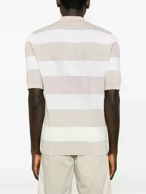 Eleventy Striped Short-sleeve Knitwear