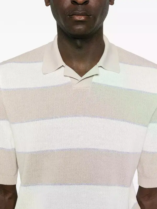 Eleventy Striped Short-sleeve Knitwear