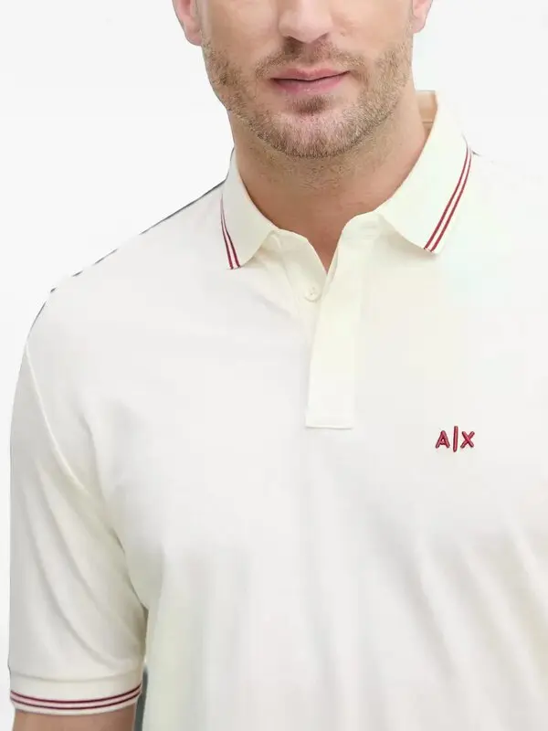 Armani Exchange Logo-embroidered Polo Shirt